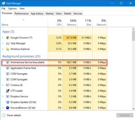 [Solved] Antimalware Service Executable High CPU on Windows 10