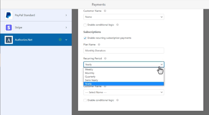 How To Create Payment Forms For Authorize.net in WPForms